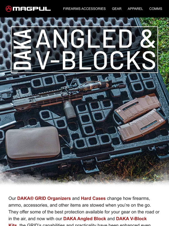 Magpul: Now Shipping - DAKA Angled Block and V-Block Kits | Milled