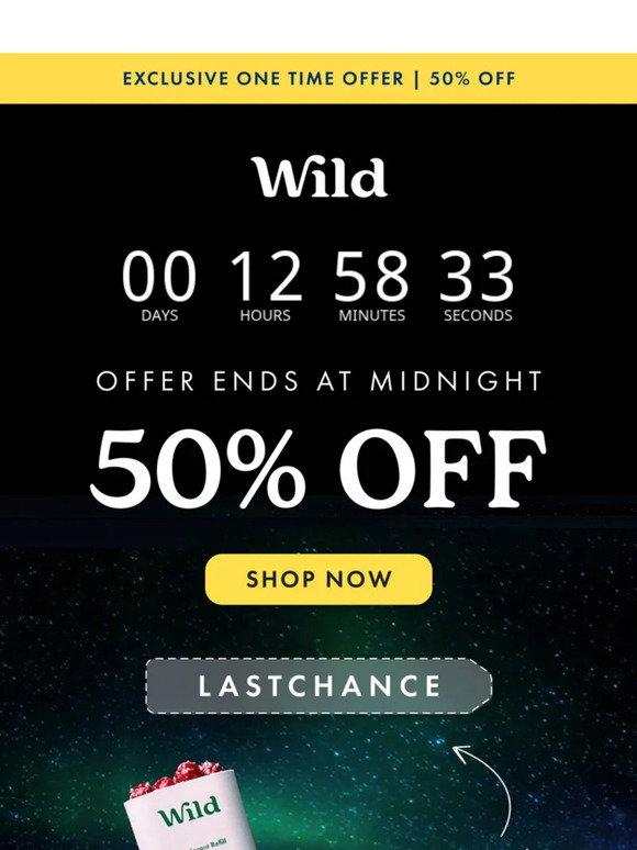 Wild: Exclusive 50% off just for you | Milled