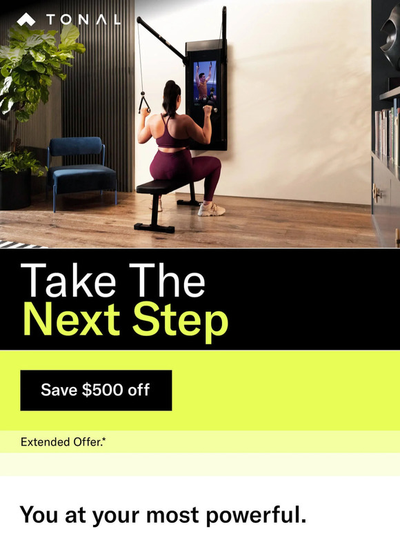 Tonal: All it takes is the right workout to feel the difference. | Milled