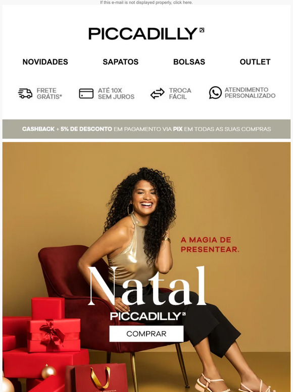 Piccadilly: Natal PICCADILLY: A magia de presentear 🎁 | Milled