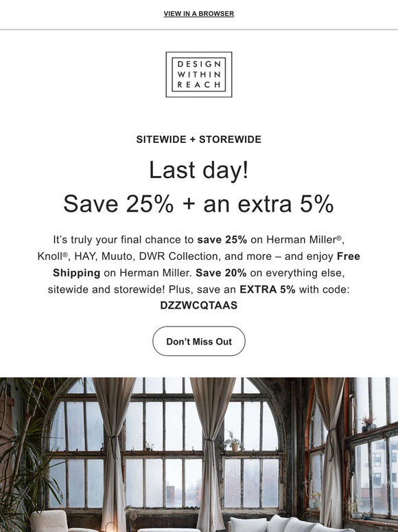 Design Within Reach Email Newsletters: Shop Sales, Discounts, and ...