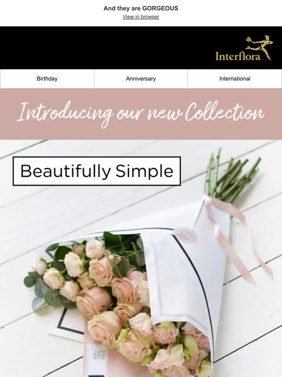 Interflora: New minimalist bouquets are here 👀 | Milled