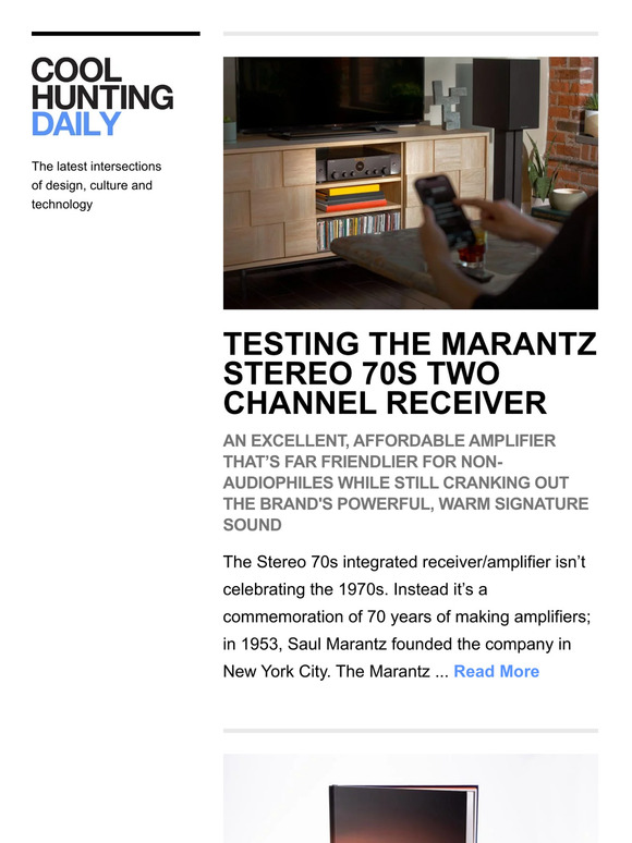 Cool Hunting: Testing the Stereo 70s receiver from Marantz | Milled
