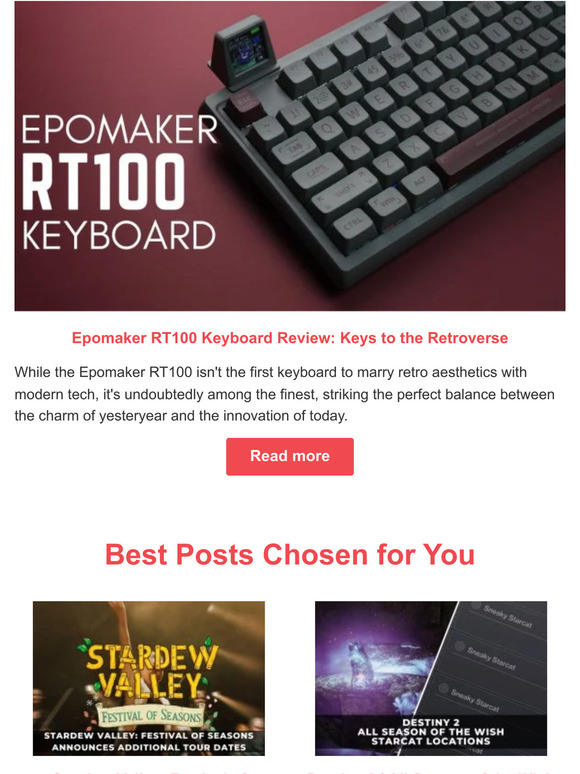 keenshop: Epomaker RT100 Keyboard Review: Retro Innovation | Milled