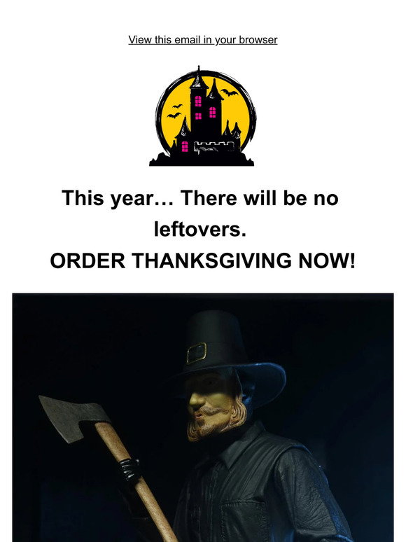 Amok Time Toys: NECA THANKSGIVING JOHN CARVER IS AVAILABLE TO ORDER ...
