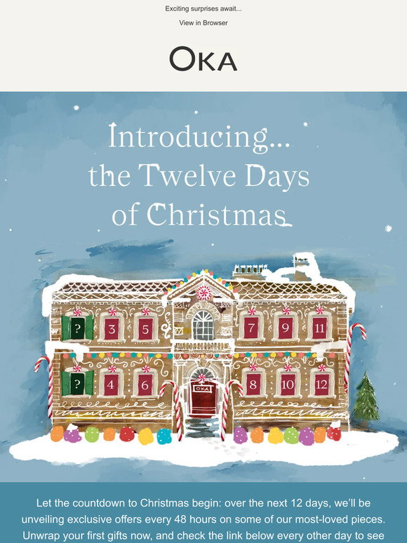 OKA: Introducing the Twelve Days of Christmas | Milled