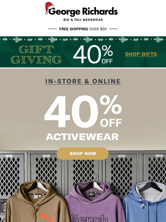 George Richards: Before you scroll down, take 40% off activewear | Milled