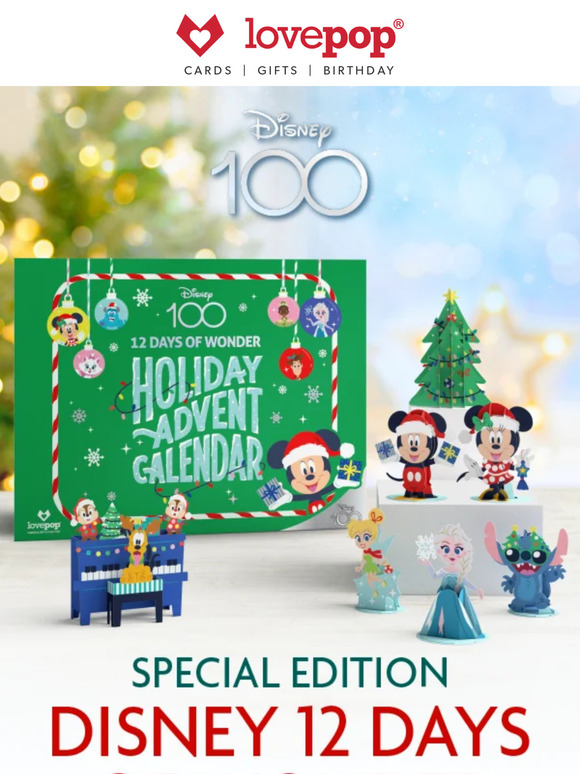 Lovepop: Special Edition: Disney 12 Days of Wonder Advent Calendar | Milled