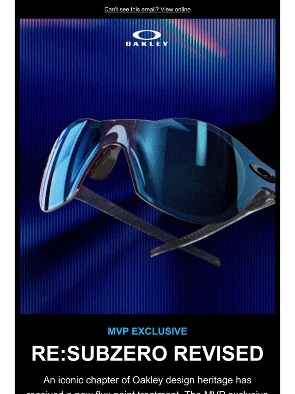 oakley at: MVP, The Latest Limited Edition Has Landed | Milled