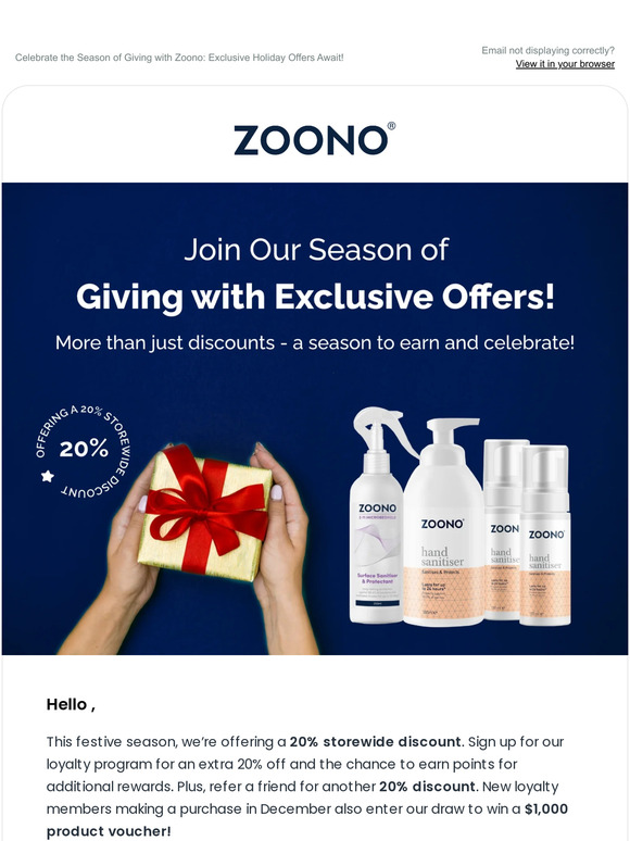 Zoono: Celebrate the Season of Giving with Zoono: Exclusive Holiday ...
