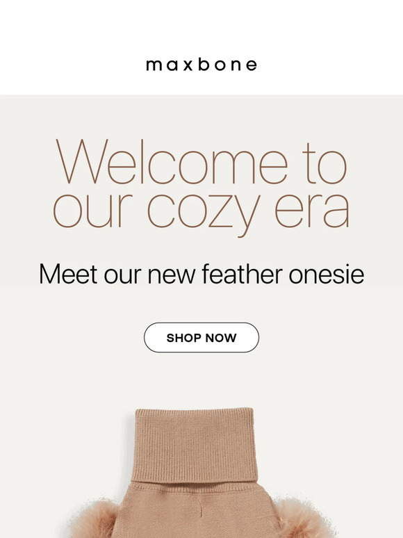 Maxbone: Introducing our New Feather Onesie | Milled