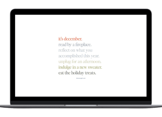 The Everygirl: Free, Downloadable Tech Backgrounds for December 2023! 🎄 ...