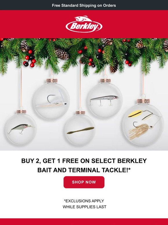Berkley: Buy 2, Get 1 Free Select Bait & Terminal Tackle | Milled