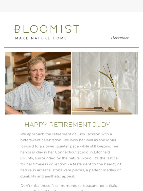 Bloomist: Celebrate Renowned Artist, Judy Jackson's Retirement | Milled