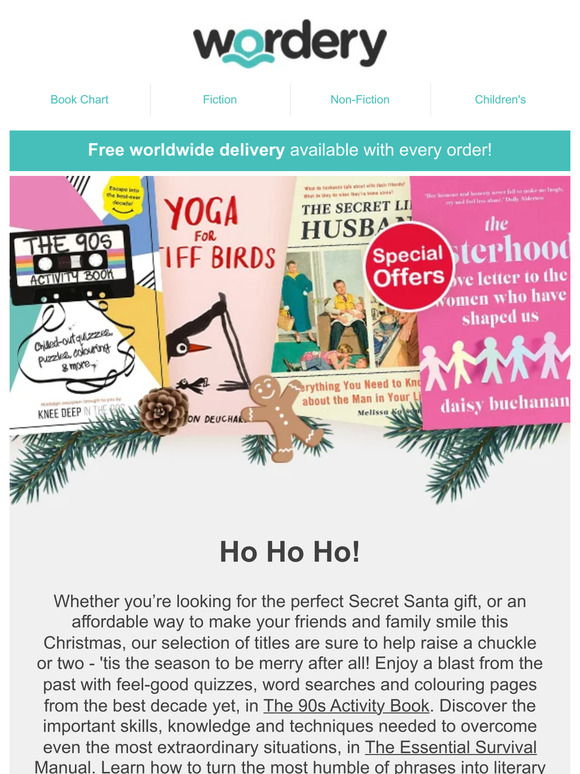 Wordery: Looking for the perfect Secret Santa gift? | Milled