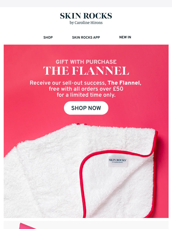 Skin Rocks: Get The Flannel Free When You Spend £50 | Milled