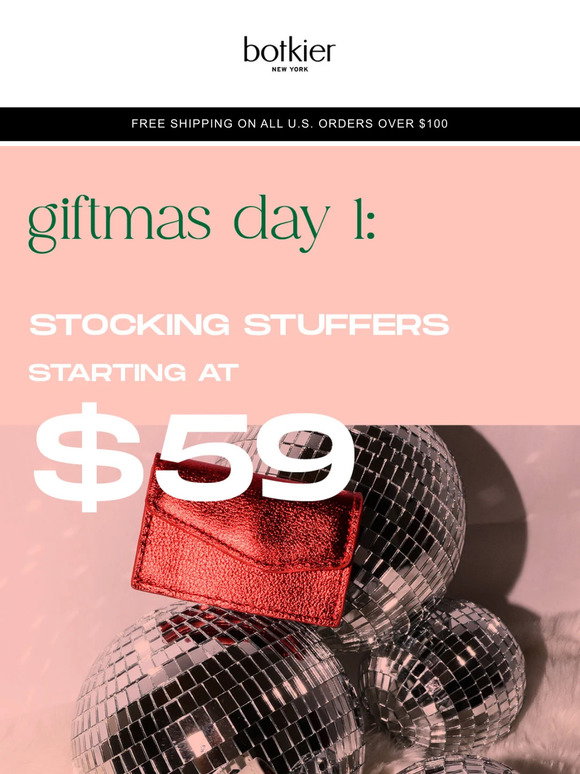 BOTKIER: Shop The First Day Of Giftmas! | Milled