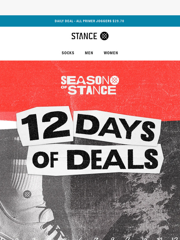 Stance: Season of Stance: 12 Days of Deals 🎄🎁 | Milled