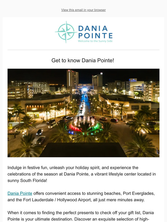 Porthole Cruise Magazine: Get to know Dania Pointe! | Milled
