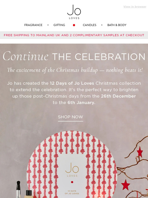 Jo Loves: NEW 12 Days of Jo Loves Gift Set | Milled