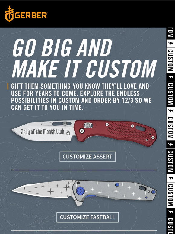 Gerber Gear: Customize the perfect gift. | Milled