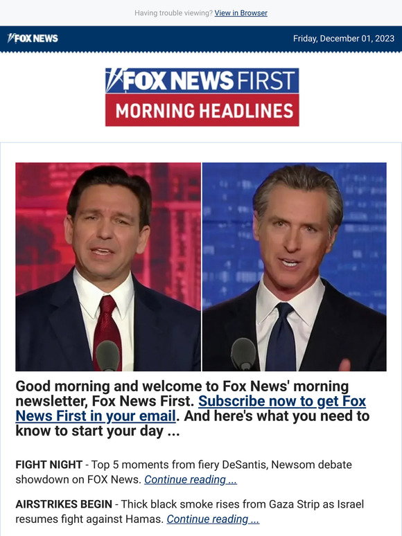 Fox News: Top 5 moments of DeSantis-Newsom debate | Milled