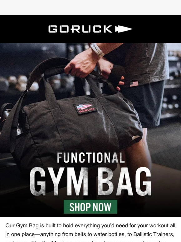 GORUCK: All Your Gym Essentials in One Bag | Milled