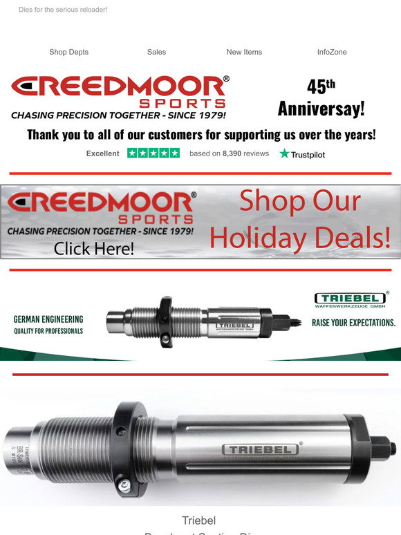 Creedmoor Sports: Make Your Reloading Friends Jealous With Triebel Dies ...