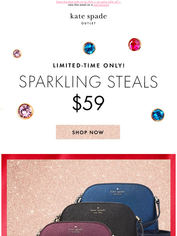 Kate Spade: Only $59: a crossbody with major sparkle | Milled
