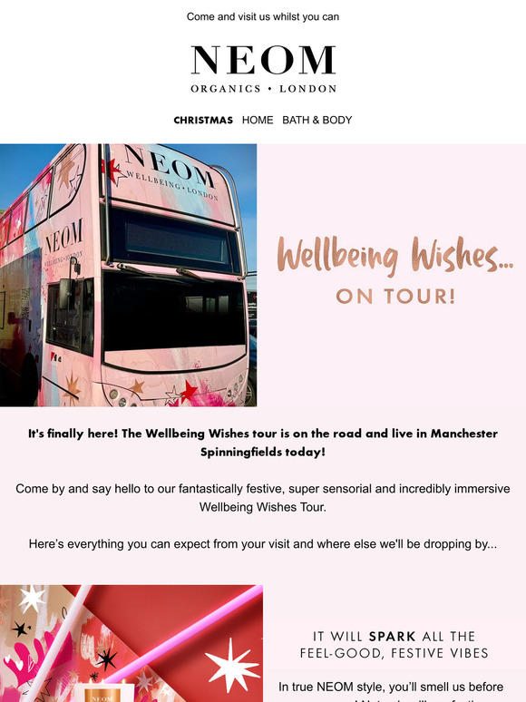NEOM: The Wellbeing Wishes Tour in on the road! | Milled