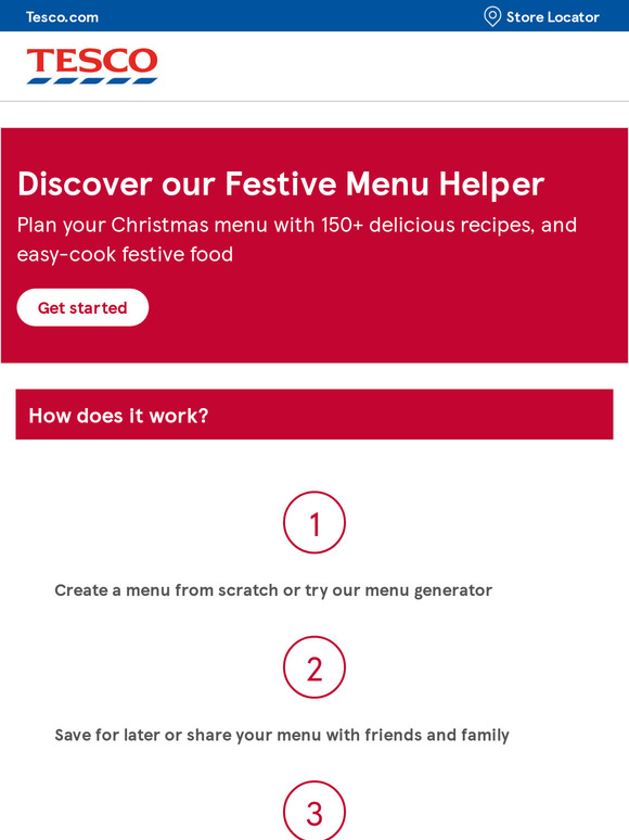 Tesco: Use our Festive Menu Helper to plan your Christmas feast | Milled