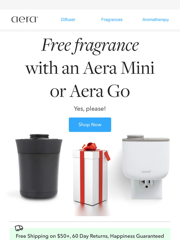 Aera: FREE Fragrance With Mini Or Aera Go Diffuser! | Milled