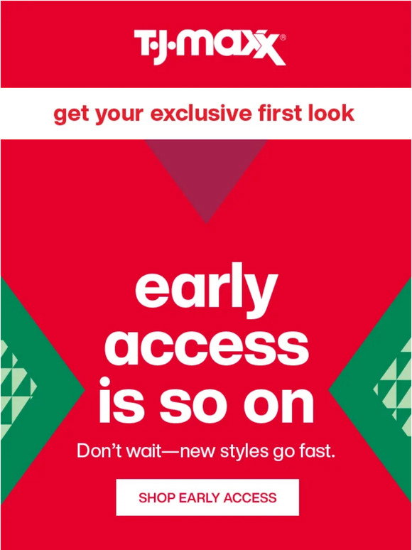 TJ Maxx: Due by EOD: Early access!!! | Milled