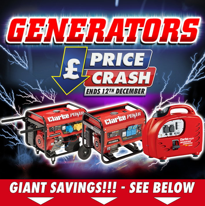 Machine Mart: Generators Price Crash Now On - Shop Portable Power and ...