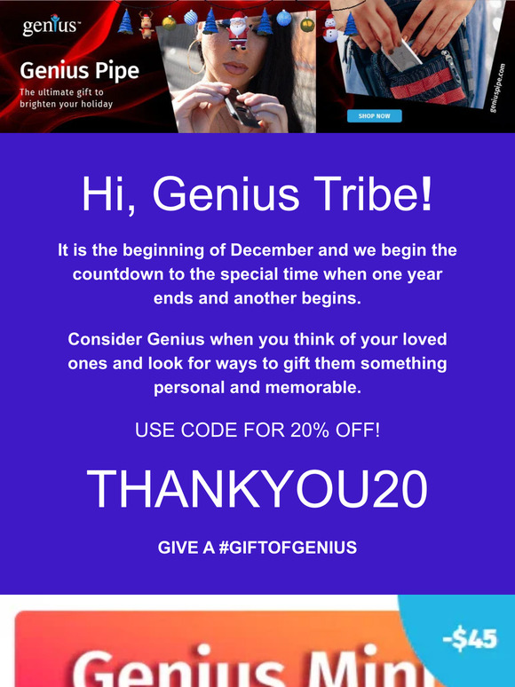 Genius Pipe: 2023 Gift Ideas from Genius | Milled