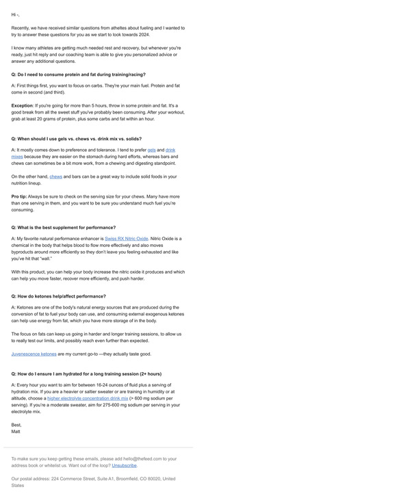 The Feed: Fueling FAQ: Your top 5 questions answered | Milled