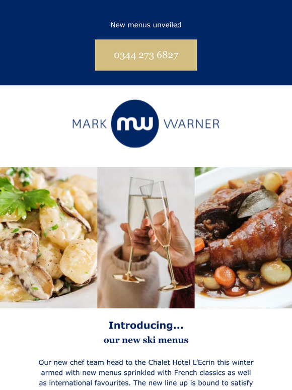 Mark Warner: New menus at Chalet Hotel l'Ecrin | Milled