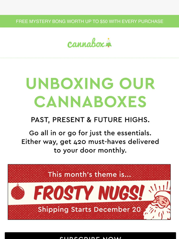 Cannabox: Get our NEW 'Frosty Nugs' theme 🎅 ️ | Milled