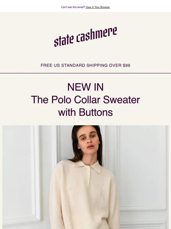 State Cashmere: Fresh Arrival: Our Latest Cashmere Sweater! | Milled