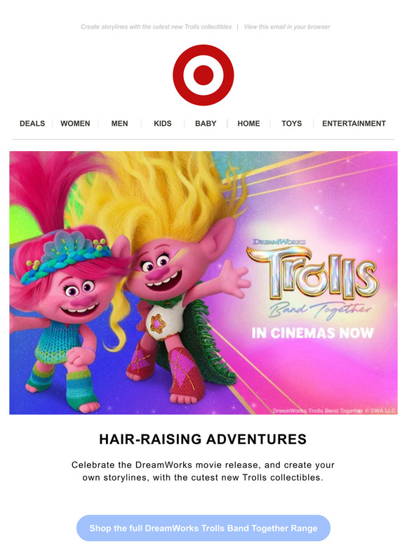 Target: Trolls Band Together Collectibles Range | Milled