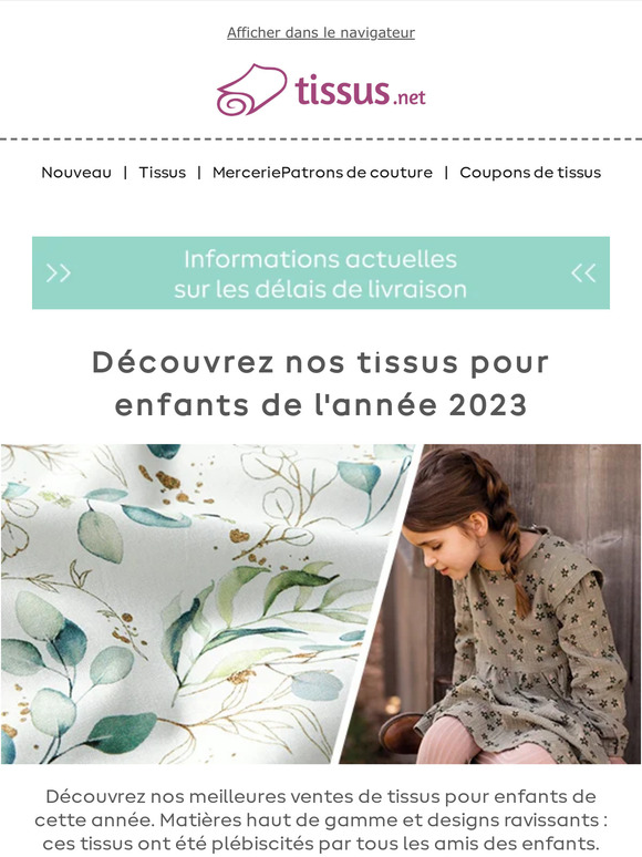 Tissus.net: Découvrez sans attendre les tissus pour enfants les plus ...