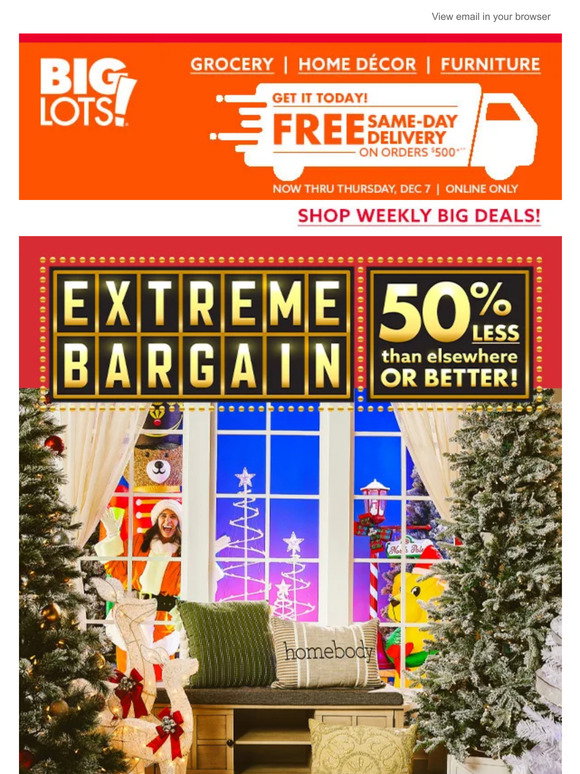 Big Lots: Our BEST VALUES on holiday decorations (at least 50% LESS ...