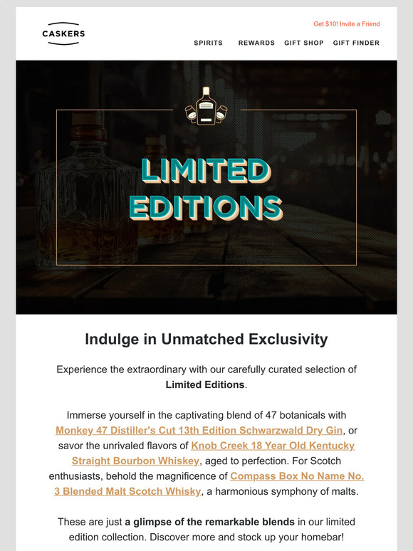 Caskers: Unveil Limited Editions 🥃 Monkey 47, Compass Box, Knob Creek ...