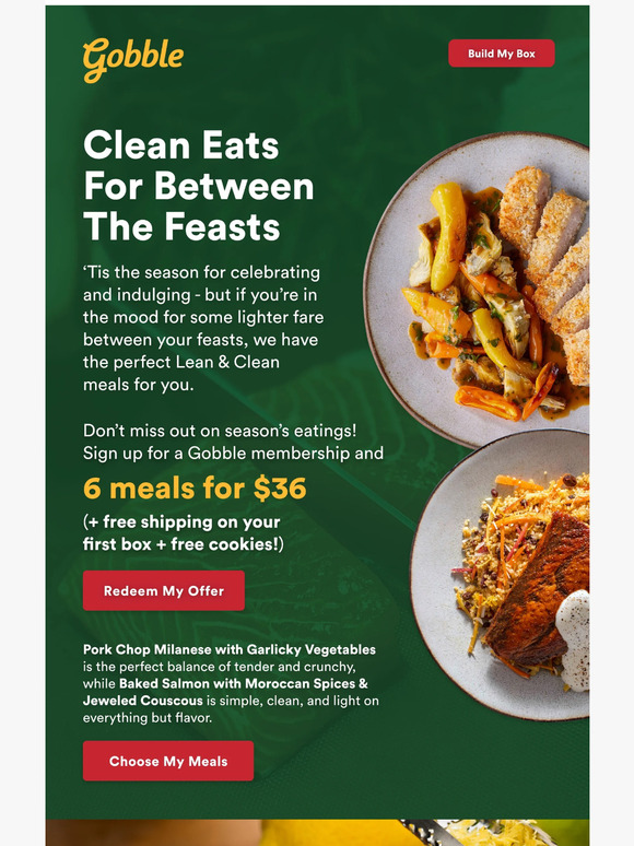 Gobble: Your guide to eating clean between your feasts | Milled