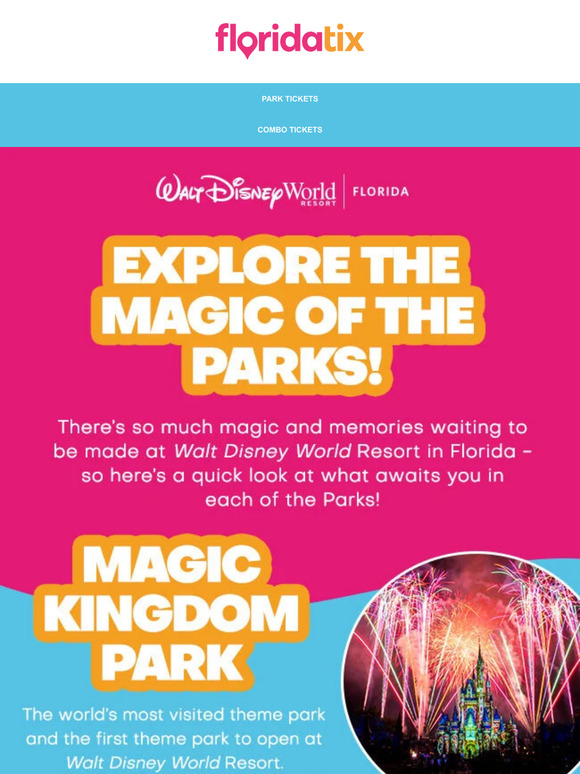 Florida Tix: Explore the MAGIC of Walt Disney World | Milled