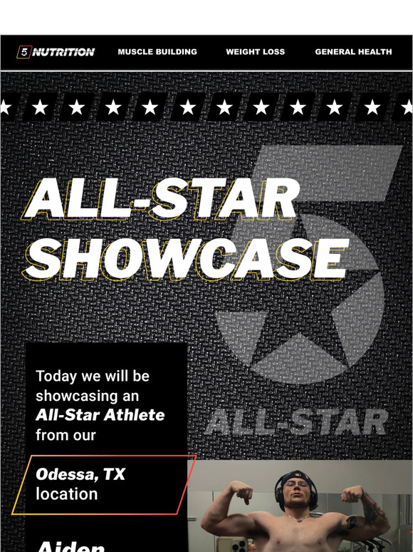 5 Star Nutrition: ⭐️ ALL STAR SHOWCASE ⭐️ Aiden Jones | Milled