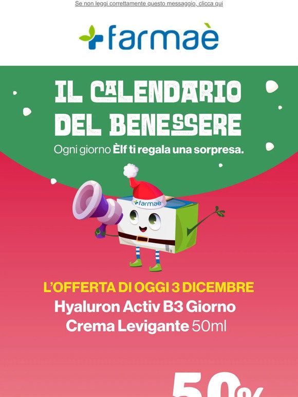 Farmae: 🎄Il Calendario del Benessere: anche oggi un prodotto al -50% 🎄 ...