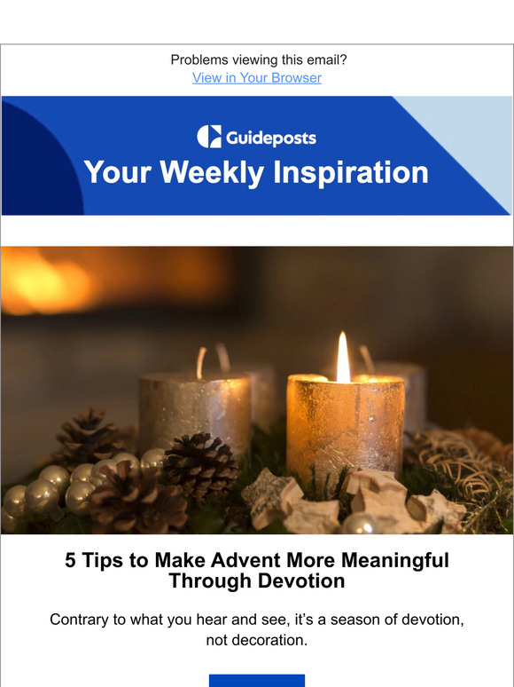 Guideposts: 5 Tips to Make Advent More Meaningful Through Devotion | Milled
