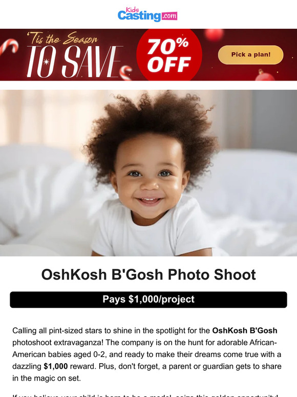 KidsCasting.com: Submit Your Application for OshKosh Photoshoot! | Milled