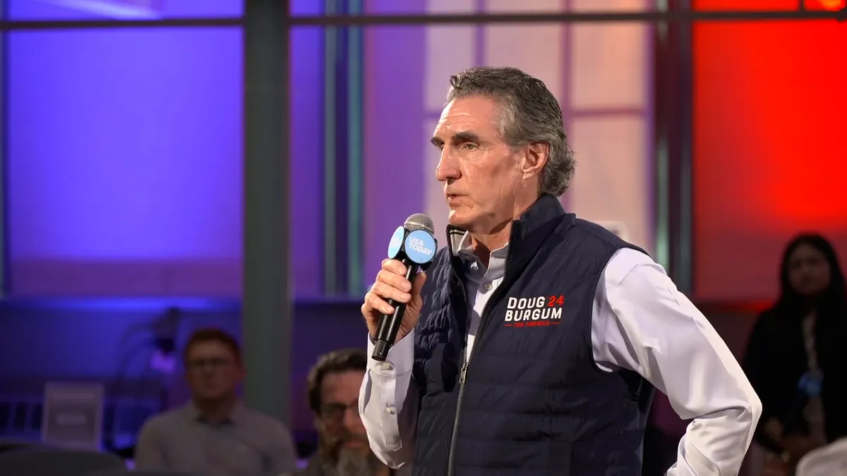 Usa Today Breaking North Dakota Gov Doug Burgum Drops Out Of 2024